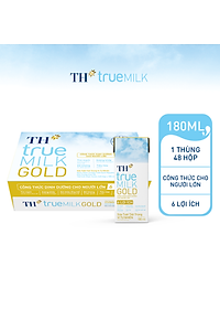 Thùng 48 hộp sữa tươi tiệt trùng vị tự nhiên TH true MILK GOLD dành cho ...