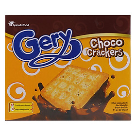 Mua Bánh Quy Sôcôla Garudafood Gery Choco Crackers (11g x 30 Thanh / Hộp)