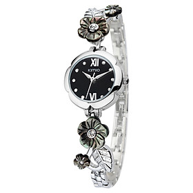 Mua Đồng Hồ Nữ Dây Kim Loại Kimio K483L (26mm) - Bạc Mặt Đen