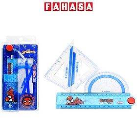 Mua Bộ Thước Eke 4 Món Spider-Man - Ume A74029-A1X tại Nhà sách Fahasa