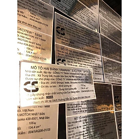 Mua tem thông số gắp cho exciter từ 2006 đến 2010 nhé anh em ơi