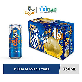 Mua Thùng Bia Tiger 24 Lon (330ml / Lon) tại Tiki Trading