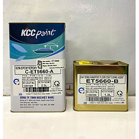 Mua Sơn sàn bê tông epoxy KCC ET5660 Base C màu Black ( Đen ) _ 4L/Bộ tại Locnamviet