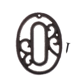 Mua Wrought Iron Number Sign Plaque DIY Digit Number number 0 - number ...