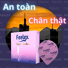 Review Bao cao su ngón tay Feelex Finger Condom nhiều gel hộp 12 bcs