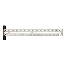 Mua High-precision Scale Ruler T-type Hole Ruler Stainless Woodworking ...