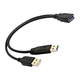 Mua USB 3.0 Female to 2 USB Male Extension Data Cable Y Splitter, 1pcs