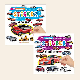 Mua Sách - Trò Chơi Bóc Dán Hình Sticker - Xe Thể Thao - Combo 2 Tập ...