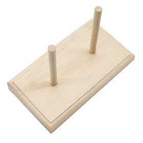 Mua Sturdy Standing Thread Holder 2-Spool Sewing Thread Rack Wooden ...