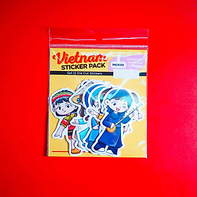 Mua PACK012 Vietnamese Traditional Costumes - Set 12 hình dán Die Cut ...