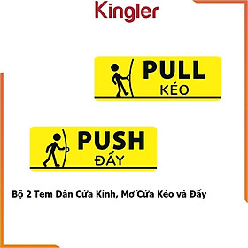 Mua Set 2 Tem Dán Cửa Kính, Mở Cửa Kéo và Đẩy | Pull & Push - Tem Decal ...
