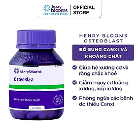 Mua Viên Uống Bổ Sung Canxi Henry Blooms Osteoblast Giúp Xương và Răng Chắc Khỏe 60v