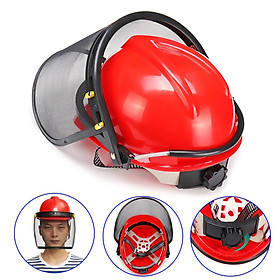 Mua Chainsaw Brushcutter Safety Helmet Mask Mesh Visor & Ear Defender Muffs