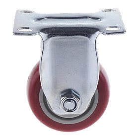 Heavy Duty Top Plate Fixed Castor Rubber Wheels Trolley Furniture ...