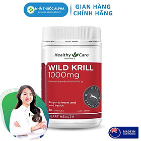 Mua Viên uống dầu nhuyễn thể tôm Healthy Care Wild Krill Oil 1000mg 60 ...