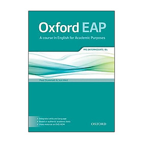 Sách Oxford EAP: Pre-Intermediate / B1: Student's Book and DVD-ROM Pack ...