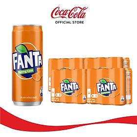 Review [SALE 25.01] Lốc 24 Lon Nước Giải Khát Có Gas Fanta Hương Cam ...