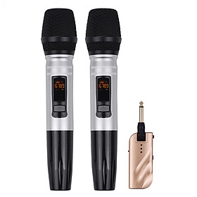 Mua UX2 UHF Dual-Frequency Wireless Microphones Set with 1 Receiver 2 ...