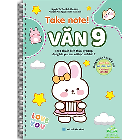 Mua Sách - Take note Văn 9! (có lò xo) dùng cho cả 3 bộ SGK mới: cánh ...