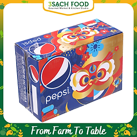 Mua [Chỉ Giao HCM] - Thùng 24 Lon Pepsi Cola Sleek (Lon 320Ml)