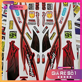 Mua Tem rời dành cho Hayate Hayabusa dán xe đỏ