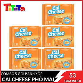 Mua Combo 5 Bánh xốp phô mai Cal Cheese 48g X 5