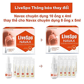 Mua Xịt mũi Giảm nghẹt mũi, chảy nước mũi - Livespo NAVAX chuyên dụng ...