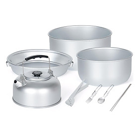 Mua 9pcs Camping Pots Kit Portable Cooking Set with Pots Pan Water ...