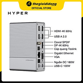 Mua Adapter chuyển đổi Type C 18 in 1 HyperDrive Gen 2 HD-G218 Xám - Hàng chính hãng
