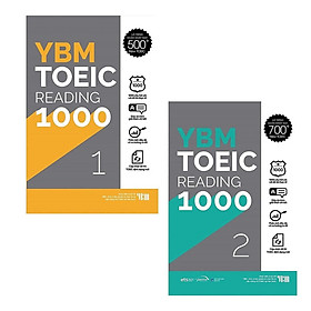 Mua [ Thăng Long Books ] YBM TOEIC Reading 1000: Vol 1 + 2 (Trọn Bộ 2 Cuốn) tại Thang Long Book