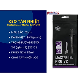 Mua Keo tản nhiệt Cooler Master Master Gel Pro V2 - Hàng chính hãng