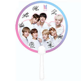 Mua Quạt cầm tay trong suốt có chữ kí BTS