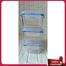 Mua Bộ 3 Hộp Thủy Tinh Đựng Thực Phẩm Loại 520Ml