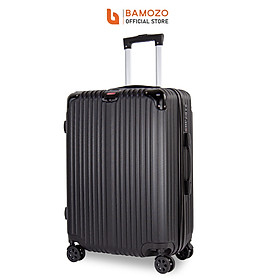 Mua Vali du lịch BAMOZO 8809 MÀU ĐEN size 20/24/28 , vali nhựa kéo bảo ...
