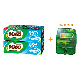 Mua [Tặng Balo MILO] Combo 2 Thùng 48 Hộp Sữa lúa mạch Nestlé MILO ít ...