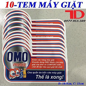 Mua Combo 10 Tem OMO Dán Máy Giặt