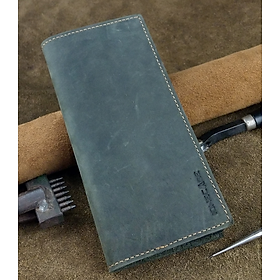 Mua Bao da gập cho điện thoại Note20 Ultra da bò thật - Xám xanh tại ...