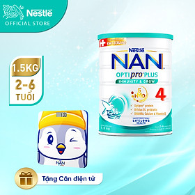 Review Sữa bột Nestlé NAN OPTIPRO PLUS 4 1500g/lon với 5HMO Giúp tiêu ...