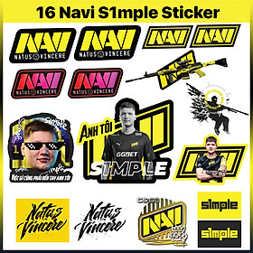 Mua Bộ 16 Sticker Game CSGO Navi Team S1mple, Tem Dán Xe Máy, Nón Bảo ...