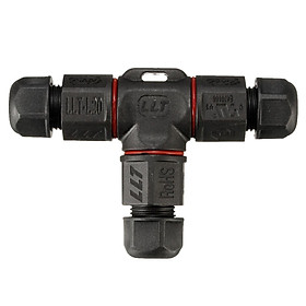 Mua 2 Cores 3 Pin T Shape Connector Cable Gland Thread Joints Outdoor ...