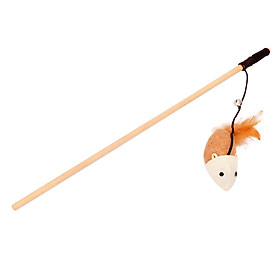 Mua Pet Cat Toys with Bell Funny Stick Wooden Teaser Rod Wand ...