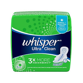 Mua Băng Vệ Sinh Whisper Ultra Clean Siêu Mỏng Có Cánh Ngày Nhiều 28cm ...