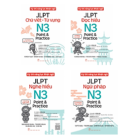 Mua Combo 4 Cuốn Học Ngoại Ngữ: Kỳ Thi Năng Lực Nhật Ngữ JLPT N3 Point & Practice: Chữ Viết - Từ ...