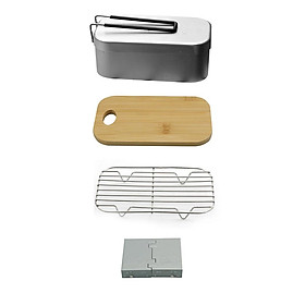 Mua Hộp nhôm đựng bánh ăn vặt/cơm trưa bento 800ml có tay cầm xếp gọn ...
