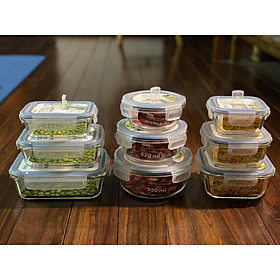 Mua Combo 2 hộp thủy tinh tròn inochi 950ml (tiêu chuẩn Nhật Bản)