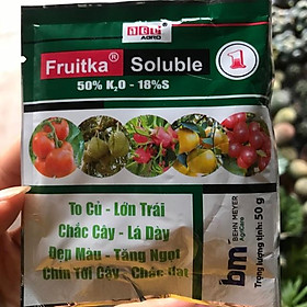 Mua Phân Bón Fruitka 50%Kali - chống Rụng trái,to củ,lớn trái,ngọt quả 50g
