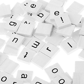 Mua 100 Wooden Alphabet Letters Spelling Tiles Lowercase Letters Yellow ...