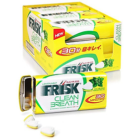 Mua Lốc 9 hộp Kẹo ngậm bạc hà Frisk Clean Breath Lemon Mint vị Chanh ...