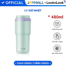 Mua Ly giữ nhiệt LocknLock 480ml Daily Macaron Tumbler màu xanh LHC3292GRN, Hàng chính hãng thép ...