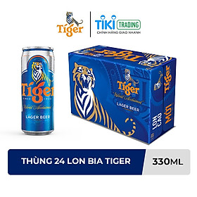 Mua Thùng Bia Tiger 24 Lon (330ml / Lon) tại Tiki Trading